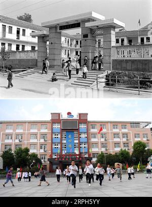 --FILE--Chinese primary school students who survived the May 12 ...