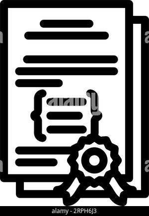 licensing icon, black vector sign with editable strokes, concept ...