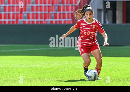 Anisa Ademi (18) of Standard pictured during a female soccer game ...