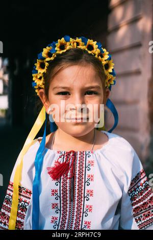 Slavic child in national clothes. Ukrainian boy. Byelorussian Stock ...