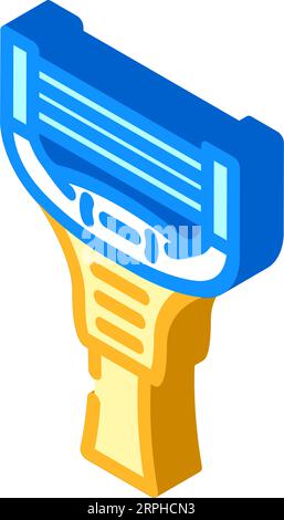 razor hygiene isometric icon vector illustration Stock Vector Image ...