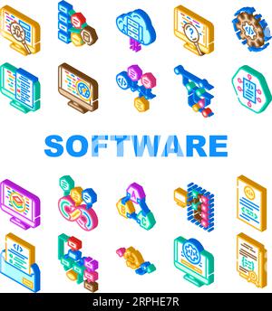 software compute, engineer icons set vector Stock Vector Image & Art - Alamy