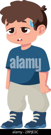 kid sick sweating Stock Vector Image & Art - Alamy