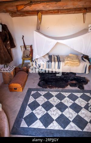 Interior room at Bent's Old Fort in eastern Colorado, USA Stock Photo ...