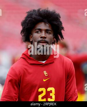 September 02, 2023 USC Trojans defensive end Jamil Muhammad #10 ...