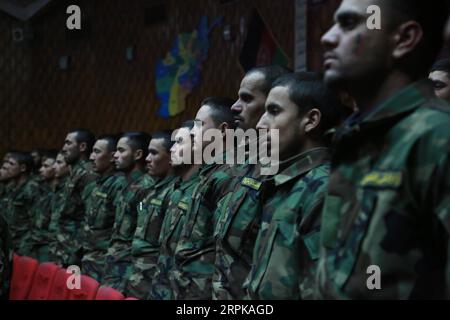 200105 -- KABUL, Jan. 5, 2020 -- Afghan army soldiers take part in ...