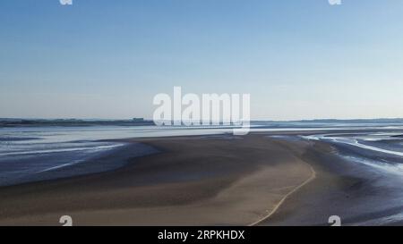 Severn estuary looking toward the Bristol Channel. Lydney Harbour and ...