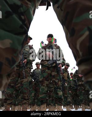200114 -- KABUL, Jan. 14, 2020 -- Afghan commando force members take ...