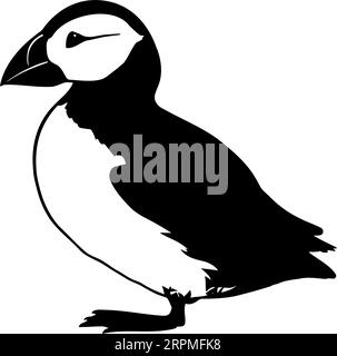 puffin icon black vector illustration Stock Vector Image & Art - Alamy