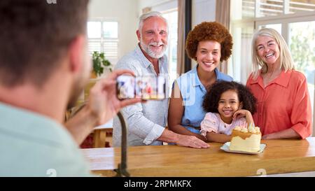 Dad Takes Photo As Multi-Generation Family Celebrate Granddaughter's ...