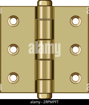 detail door hinge cartoon vector illustration Stock Vector Image & Art ...