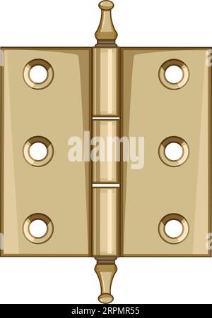construction door hinge cartoon vector illustration Stock Vector Image ...