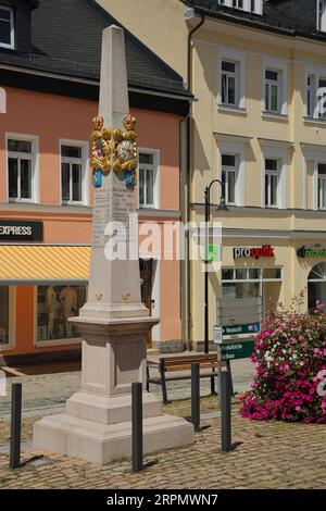 Electoral Saxon postal milepost, Electoral Saxon, milestone, obelisk ...