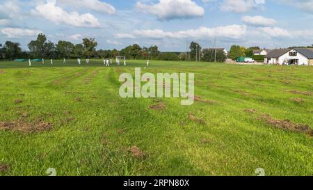 English village life. St Briavels cricket ground, Forest of Dean ...