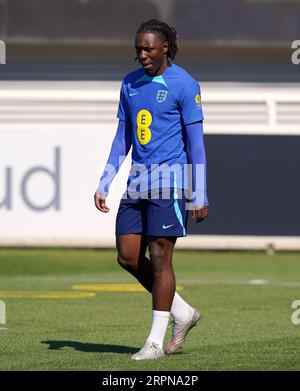 England's Eberechi Eze during a training session at the Spa & Golf ...