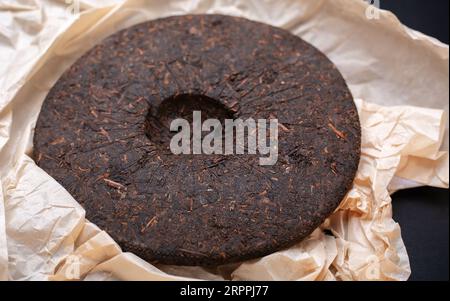 traditional chinese round puer tea Stock Photo - Alamy