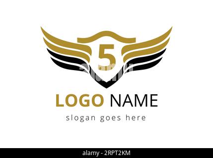 Letter L Wing Logo Design For Freight and Transportation Symbol Stock ...