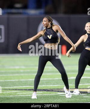 August 26, 2023 - A Commodore dancer performs during a game between the ...