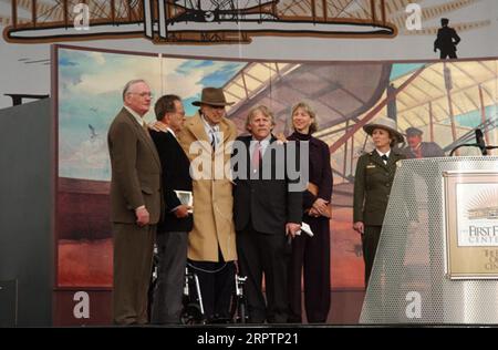 First Flight Society's Rex Peters, astronaut Neil Armstrong, aviation ...