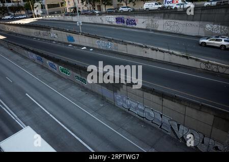 Seattle, USA. 16th Aug, 2023. Seattle graffiti on Interstate 5 in ...