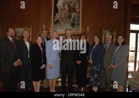 Secretary Gale Norton, fifth from left, hosting visit to Department of ...
