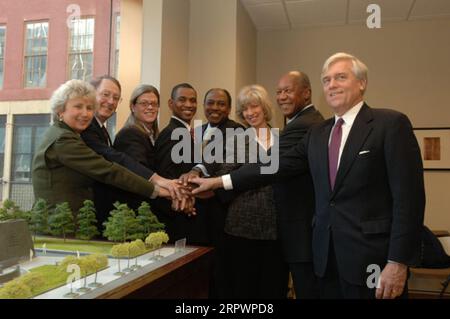 Federal officials Fran Mainella, David Bibb, Eileen Long-Chelales ...