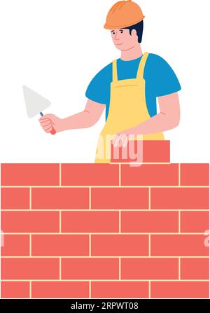 Bricklayer Icon Brick Layer Bricks Construction Build Building Stone ...