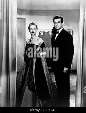 Massimo Serato, Patricia Roc, on-set of the Italian film, "The Widow ...