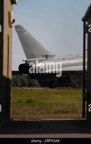 Coningsby, UK. 5th Sep, 2023. RAF Typhoon aircraft practicing at RAF ...