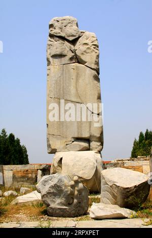 ZUNHUA MAY 18: traditional Chinese style stone tablets, Eastern Tombs ...