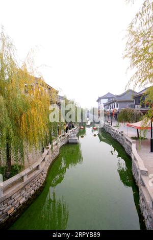 LUAN COUNTY - NOVEMBER 23: Archaize building landscape in Luanzhou city ...