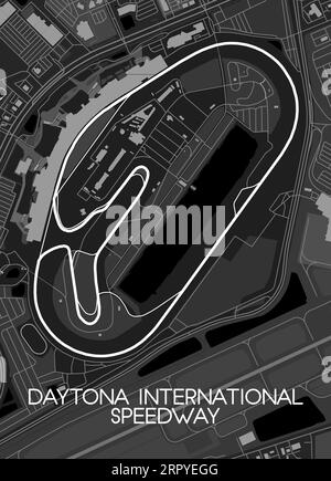 Daytona International Speedway - Road Course Stock Vector Image & Art ...