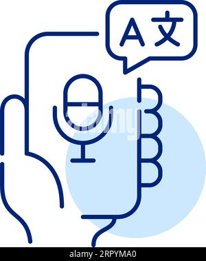 Phone app translator icon outline vector. Case slender. Cellular syntax ...