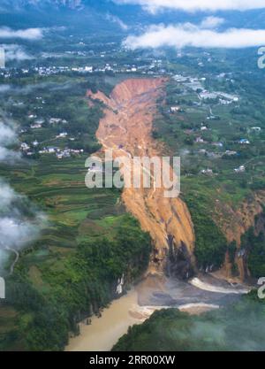ENSHI, CHINA - JULY 8, 2020 - The qingjiang River rose after continuous ...