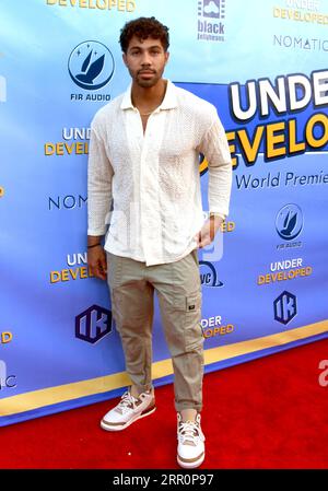 Isaiah Harmison attends the premiere of "Underdeveloped" on Tuesday ...