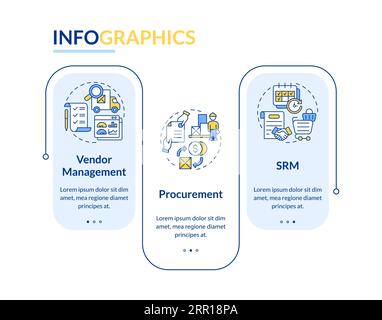 Vendor management layout with linear icon concept Stock Vector Image ...