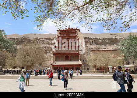Lanzhou, China's Gansu Province. 11th Oct, 2020. Tourists visit ...