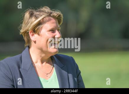 Sarah Dyke MP (LibDem - Somerton and Frome) in Victoria Tower Gardens ...