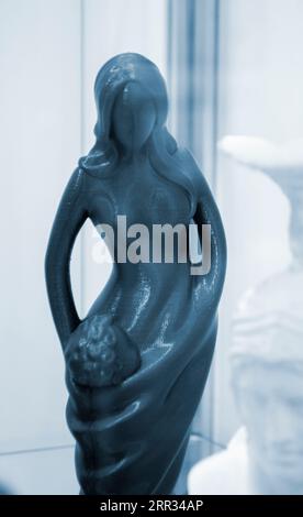 woman, blue, art, model, design, project, concept, plan, draft, face ...