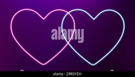 Background abstract 8K blue red pink light blue dark blue black white ...