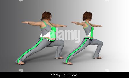 Fit vs fat Stock Photo - Alamy