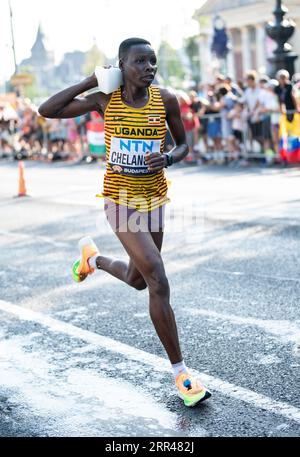 Mercyline Chelangat of Uganda competing in the women’s marathon on day ...