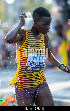 Mercyline Chelangat of Uganda competing in the women’s marathon on day ...