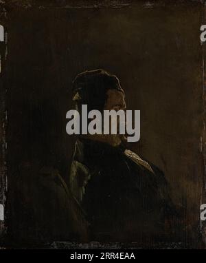 This 19th-century portrait by Anton Mauve, painted in oil on canvas ...