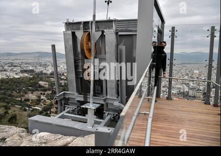201204 -- ATHENS, Dec. 4, 2020 -- The new path to the Parthenon is seen ...