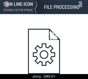 database vector icon Linear icon. Editable stroked line Stock Vector ...
