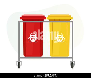 Biomedical Waste Management - Colour Codes - Illustration as EPS 10 ...