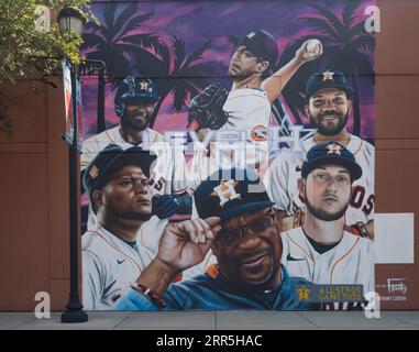 Market Square mural, Houston, Texas Stock Photo - Alamy
