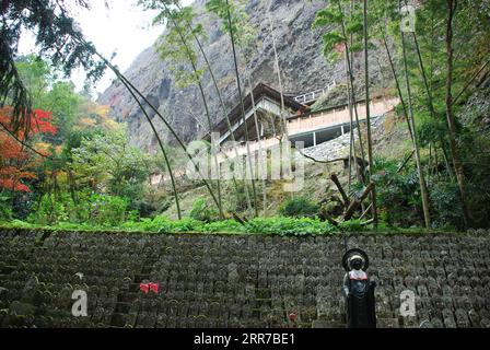 A set of statues on the Japan 88 Temple Pilgrimage on Shikoku Island ...