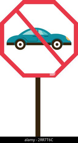 car free day ban sign Stock Vector Image & Art - Alamy